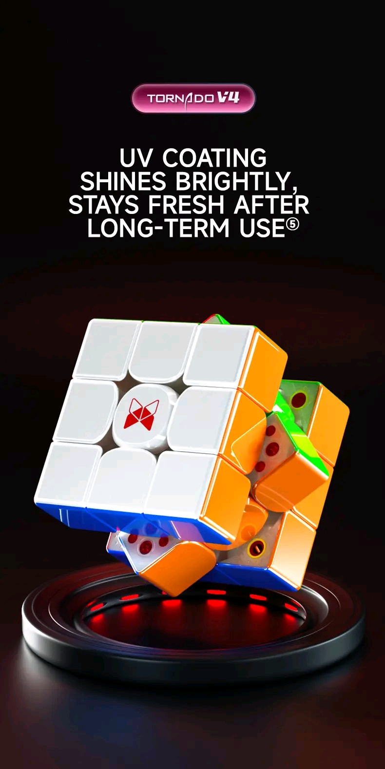 Tornado 3x3 V4 Pioneer UV - RM Cube Collections